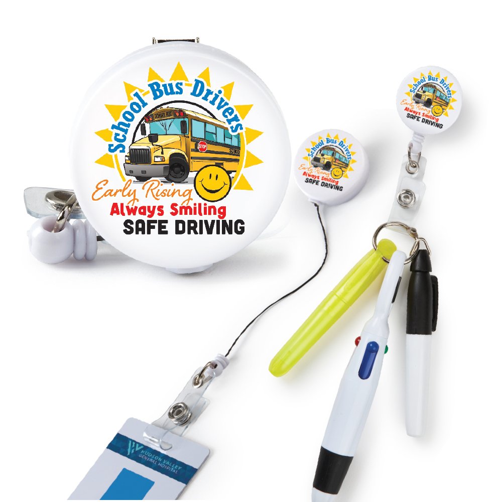 School Bus Drivers: Early Rising, Always Smiling, Safe Driving Badge ...