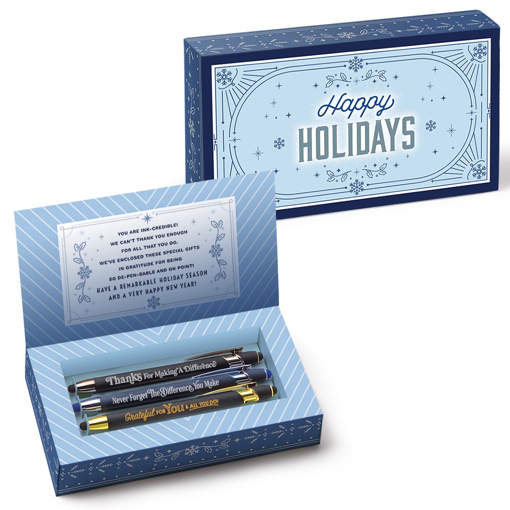 Appreciation Stylus Pens Gift Set in Holiday Gift Box | Positive Promotions