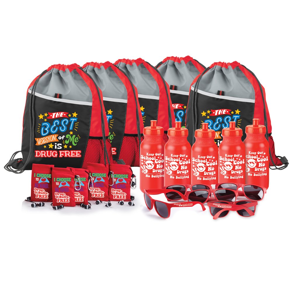 Red Ribbon Week 20-Piece Scratch & Win Prize Pack | Positive Promotions