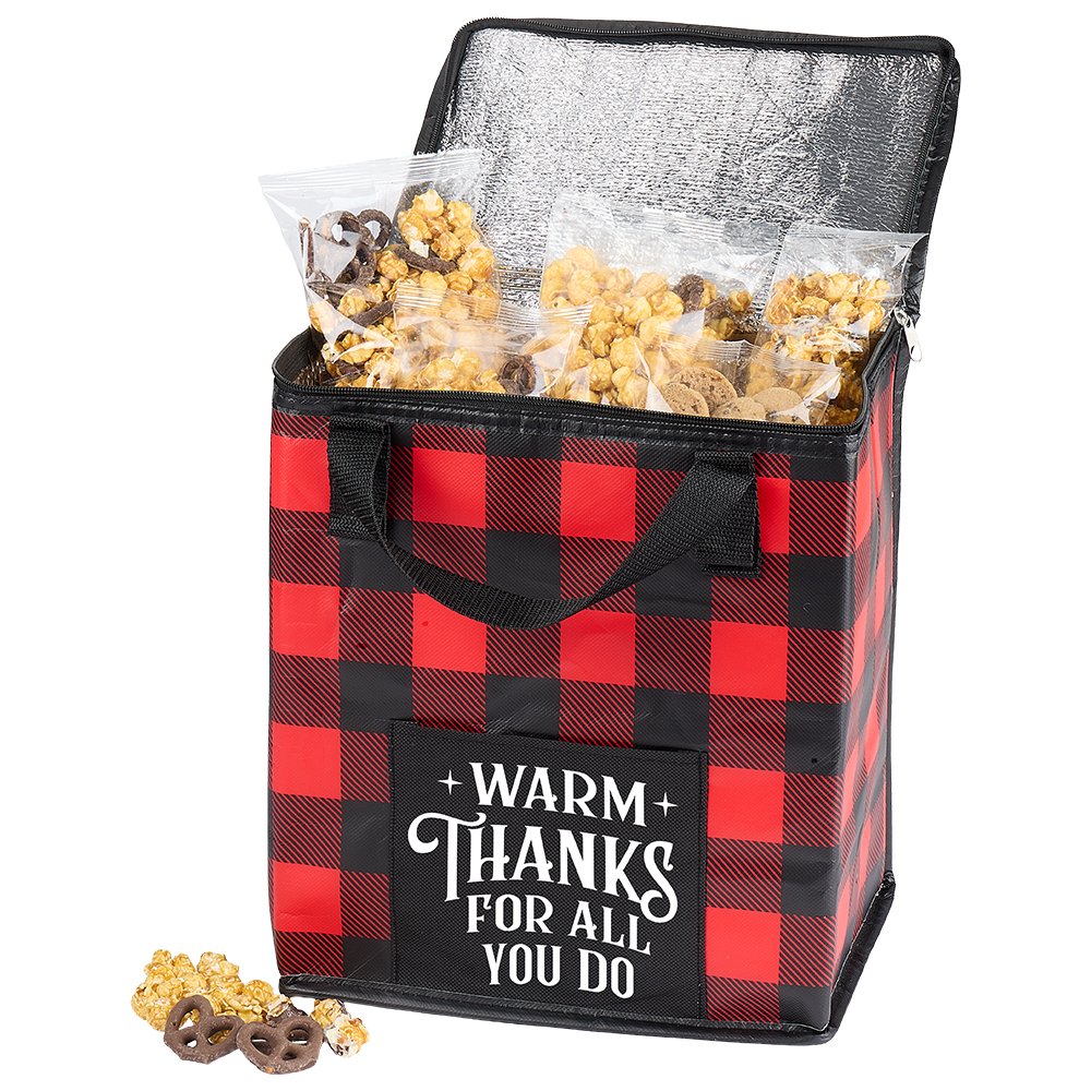 Buffalo Plaid Brookville Barrel Cooler Bag Sweet Treat Gift Set ...