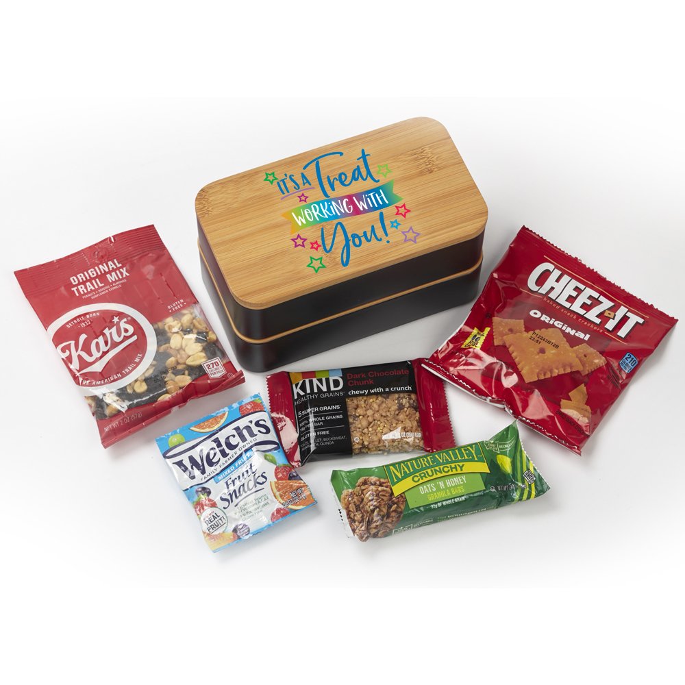 It's A Treat Working With You! Eco-Friendly 2-Tier Wheat-Fiber & Bamboo ...