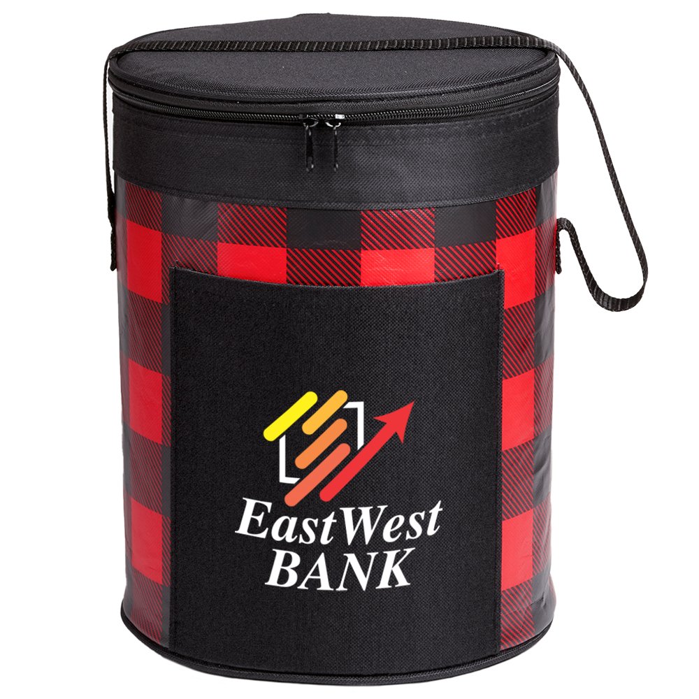 Buffalo Plaid Barrel Cooler - Personalization Available | Positive ...