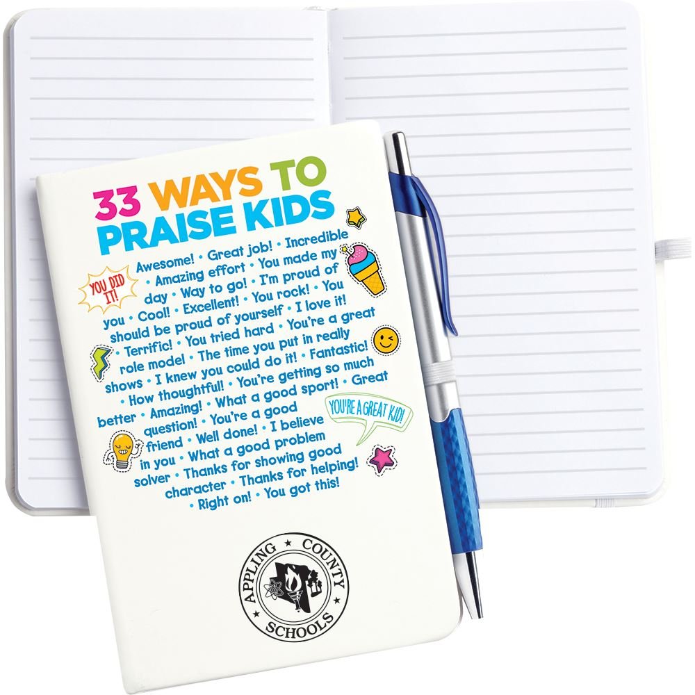 33 Ways To Praise Kids 4" x 6" Hardcover Journal With Stylus Pen ...