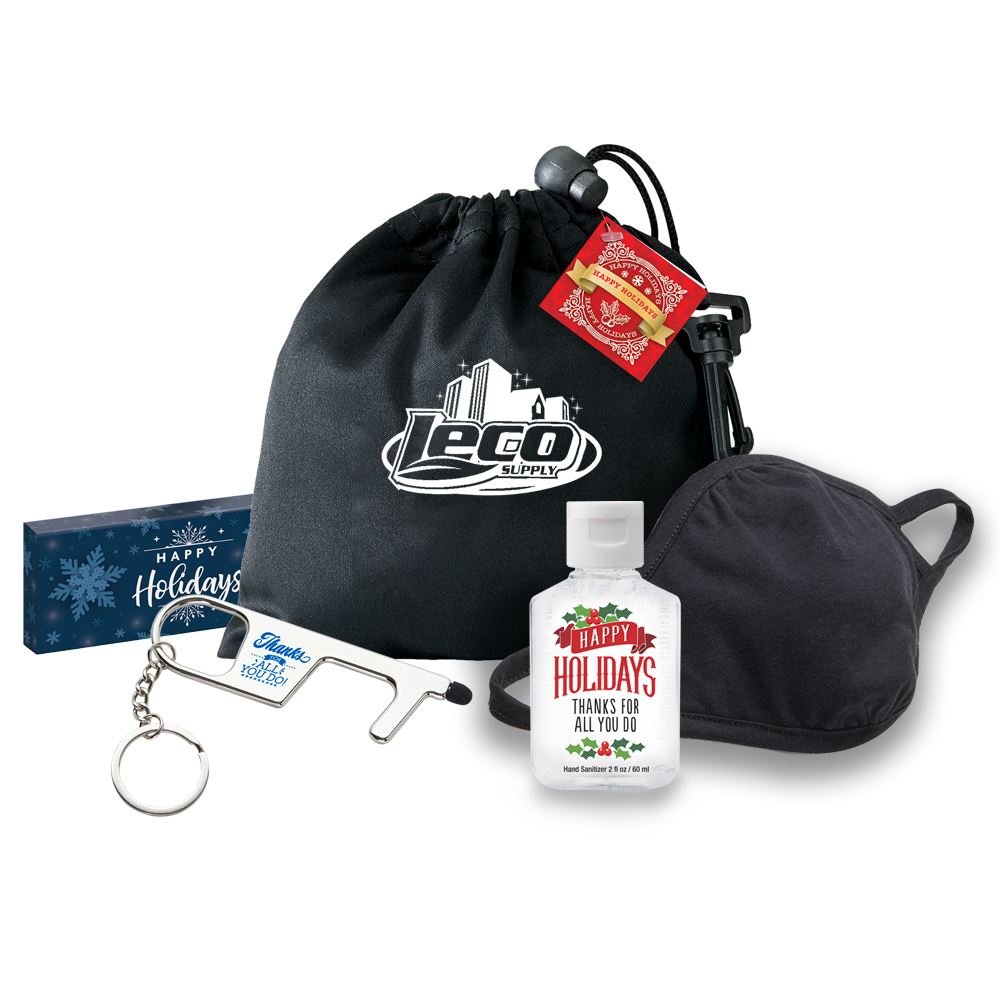 4-In-1 PPE Essentials Healthy Holidays Kit With Holiday Gift Card ...