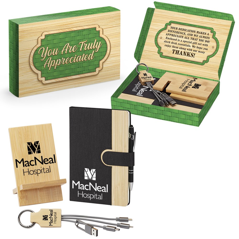 Bamboo Desk Essentials Gift Set - Personalization Available | Positive ...