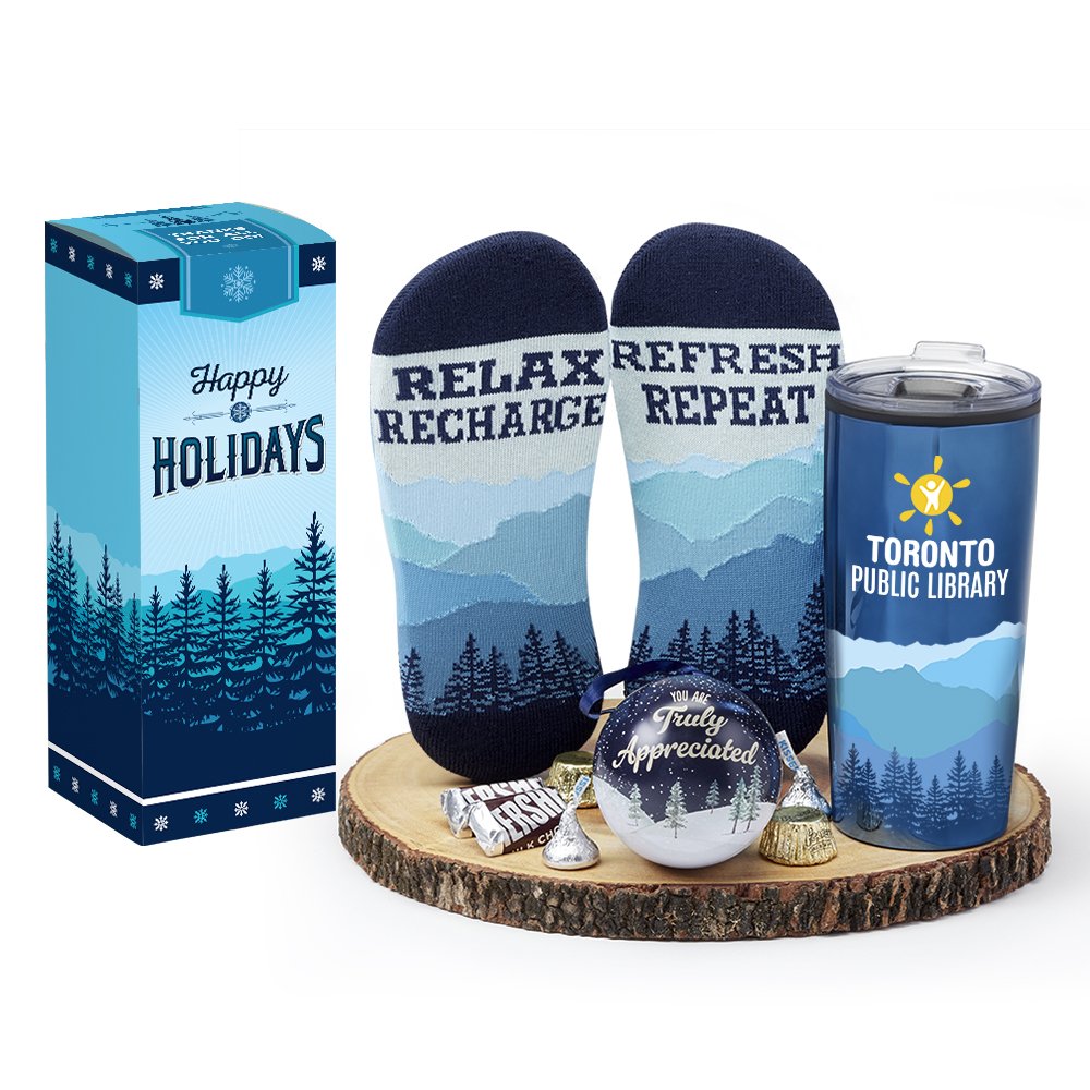Winter Scene Trio Gift Set in Holiday Gift Box - Personalization ...