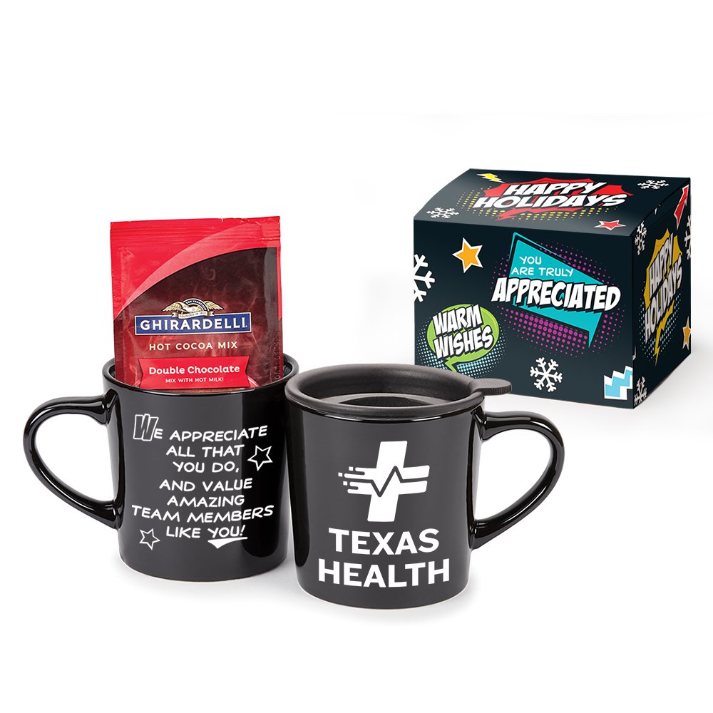 Ceramic Mug of Appreciation/ Hot Cocoa- Personalized | Positive Promotions