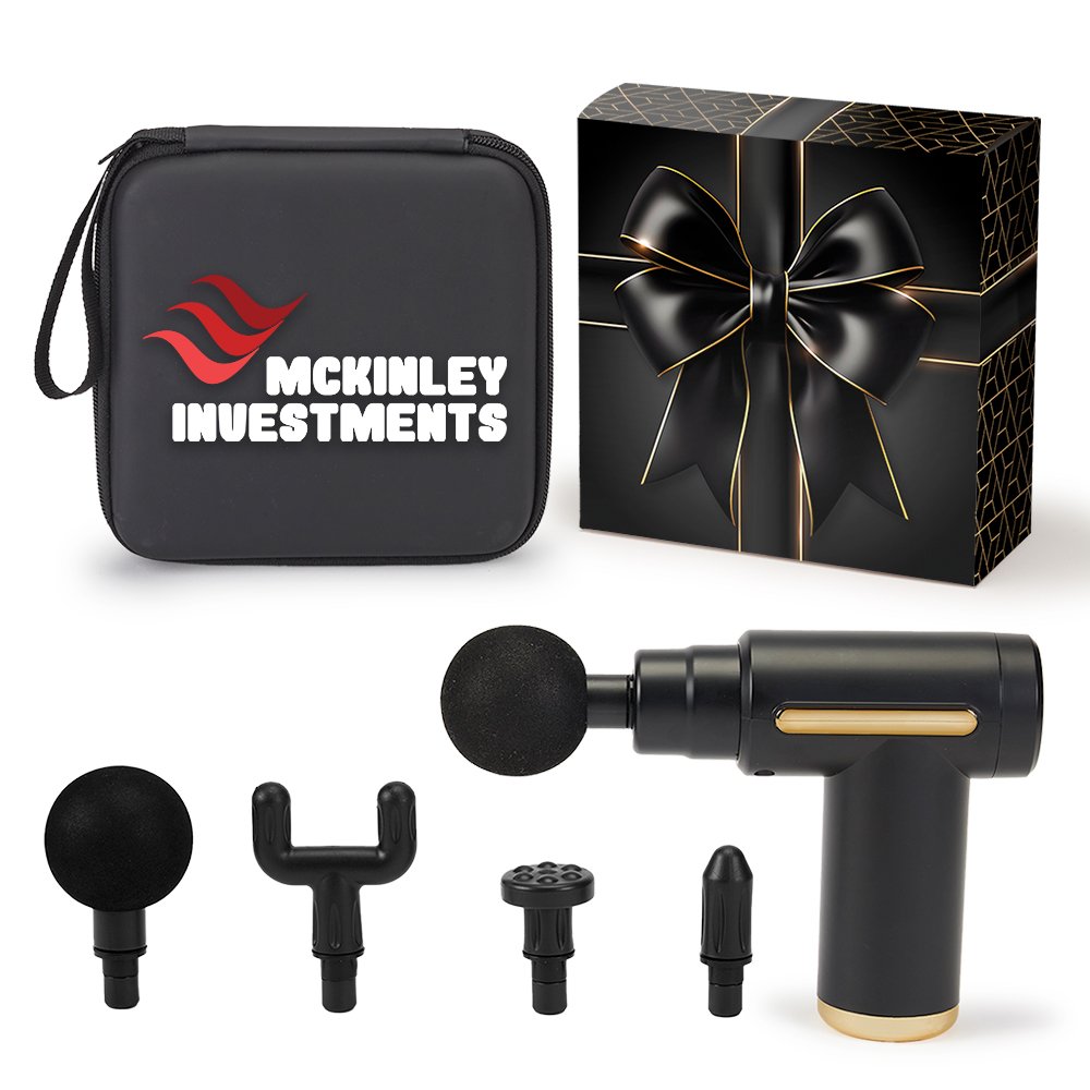 Deep Tissue Massage Gun With Carry Case in Holiday Gift Box ...