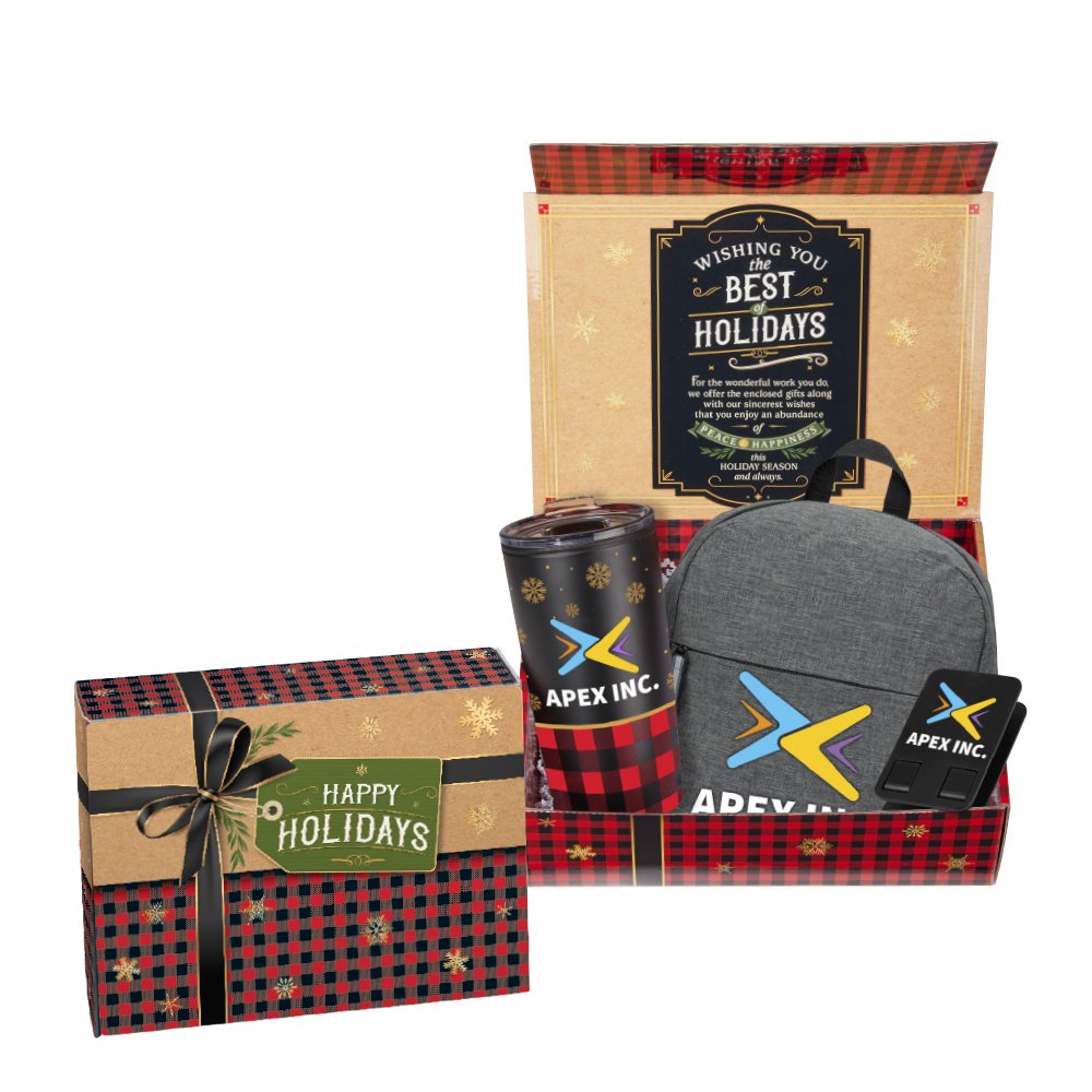 The 9-to-5 Essentials Buffalo Plaid Gift Set in Holiday Gift Box ...