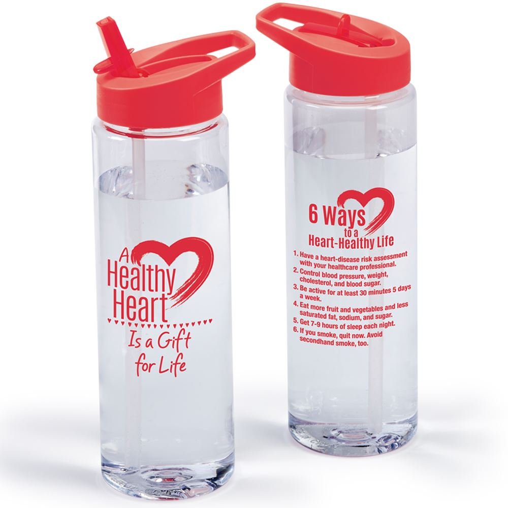 A Health Heart Is A Gift Of Life Solara Water Bottle 24-Oz. | Positive ...