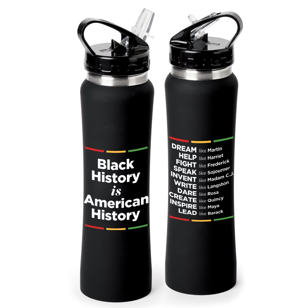 Black History Inspiring Leaders Lakewood Stainless-Steel Water Bottle ...