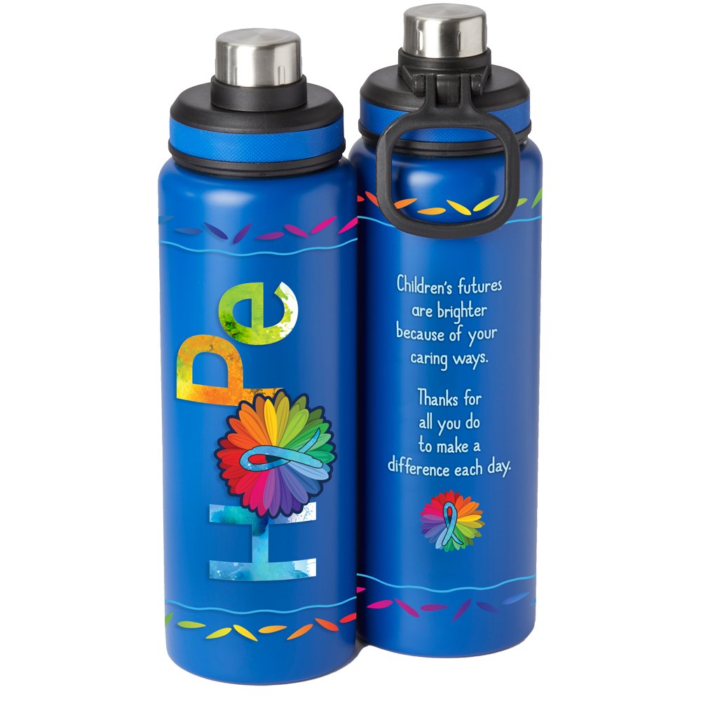 Hope/Blue Ribbon Atlanta Stainless-Steel Water Bottle 32-Oz. | Positive ...