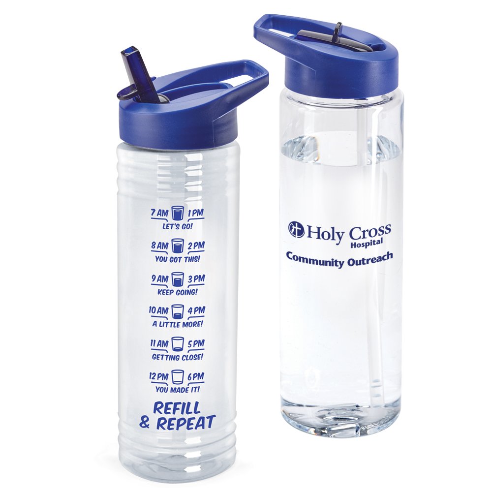 Refill & Repeat Solara Hydration Wellness Water Bottle 24 Oz. | Positive Promotions