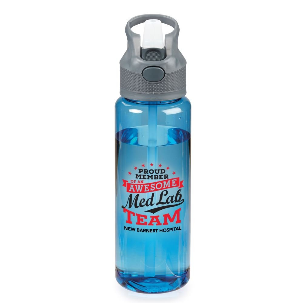 Healthcare Team Pride Blue Wellness Water Bottle 32-Oz. - Full-Color ...