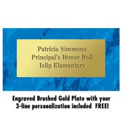 Blue Award Plaque - Personalization Available | Positive Promotions