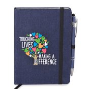 Touching Lives, Making a Difference Heathered Journal With Motivational ...