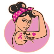 Pink Power Lapel Pin With Presentation Card | Positive Promotions