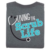 Living The Scrub Life Unisex Two-Sided Short-Sleeved T-Shirt ...
