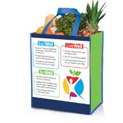 Eat Well, Live Well, Be Well Non-Insulated Laminated Eco-Shopper Tote ...
