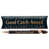 Good Catch Award Black/Rose-Gold Stylus Pen | Positive Promotions