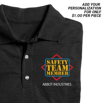 Safety Team Member Gildan® DryBlend Jersey Polo - Personalization ...