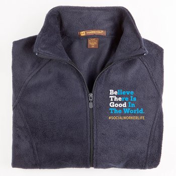 Social Workers Harriton® Women's Fleece Full-Zip Jacket - Embroidered ...