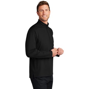 Port Authority® Men's C-FREE® Double-Knit Quarter-Zip Pullover ...
