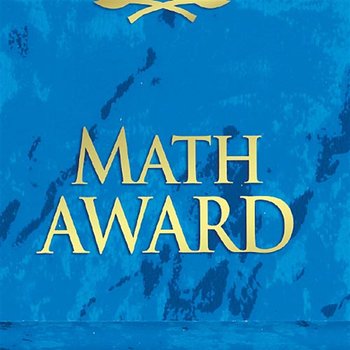 Math Award Plaque (Blue) | Positive Promotions