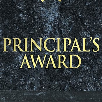 Principal's Award Black Marble Award Plaque | Positive Promotions