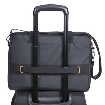 Milan Water-Resistant 16" Computer/Laptop Briefcase Bag - Embroidered ...