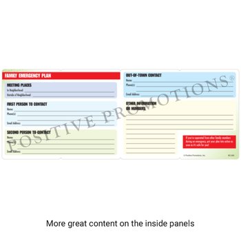 My Family Emergency Plan Pocket Pal | Positive Promotions