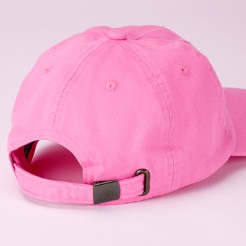 Classic Pink Awareness Baseball Cap With Buckle Closure - Embroidered ...