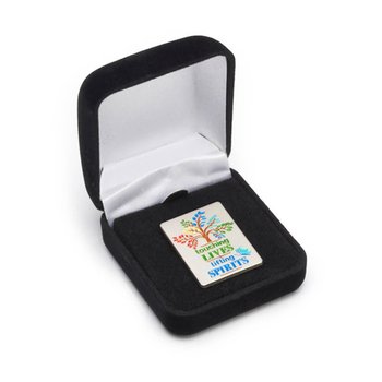 I Rock! Lapel Pin With Presentation Card | Positive Promotions