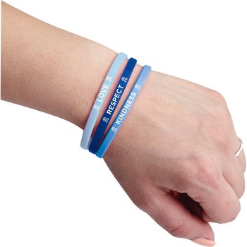 Child Abuse Prevention Mini Silicone Bracelet Trio Set | Positive ...