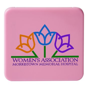 Pink Square Double Compact Mirror - Personalization Available ...