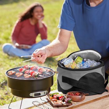 Grill & Chill 2-in-1 Portable BBQ Grill and Cooler - Personalization ...