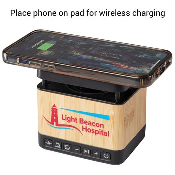 Soundcharge Bamboo 3-in-1 Sound Machine, Bluetooth® Speaker, & Wireless ...