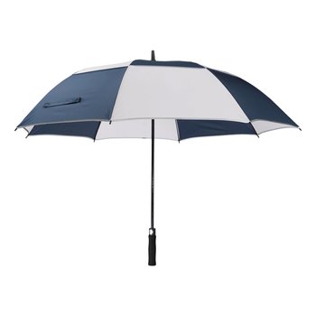 Navy 60" Auto-Open Wind-Resistant Umbrella with Safety Reflective Trim ...