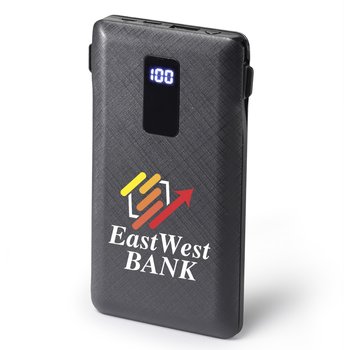 10,000-mAh 3-in-1 Power Bank with Built-In Charging Cables in Holiday ...