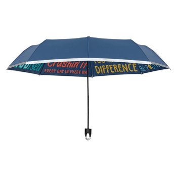38" Motivational Clip Umbrella with Safety Reflective Trim ...
