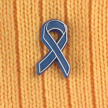 Plastic Blue Ribbon Lapel Pin | Positive Promotions