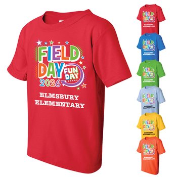Adult/Unisex Field Day 100% Cotton Full-Color T-Shirts - Silkscreened ...