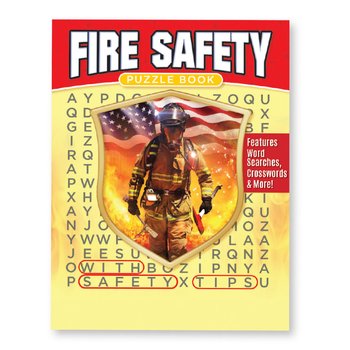 Fire Safety Puzzle Book With Safety Tips - One-Color Personalization ...