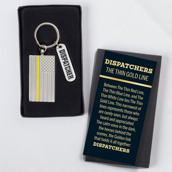 The Thin Gold Line Charm Key Tag With Keepsake Card | Positive Promotions