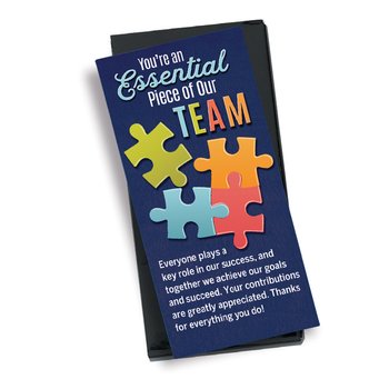 You're an Essential Piece of Our Team Metal Puzzle Key Tag - Laser ...