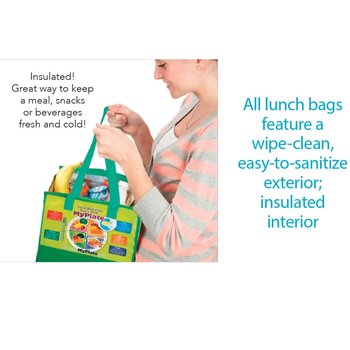 My Plate Insulated Eco-Friendly Laminated Lunch Bag - Personalization ...