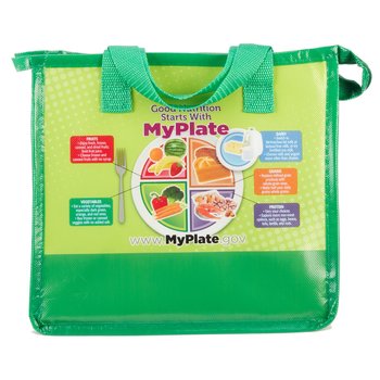 My Plate Insulated Eco-Friendly Laminated Lunch Bag - Personalization ...