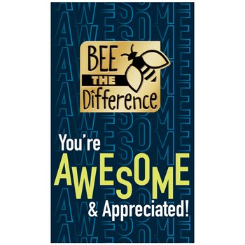 Bee The Difference Lapel Pin With Presentation Card | Positive Promotions