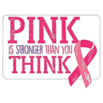 Pink Is Stronger Than You Think Lapel Pin With Presentation Card ...