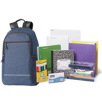Grades 9-12 Budget School Kit in Deluxe Backpack | Positive Promotions